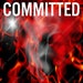 Athlete "committed" Fire Background: Sports Poster Design (digital ...
