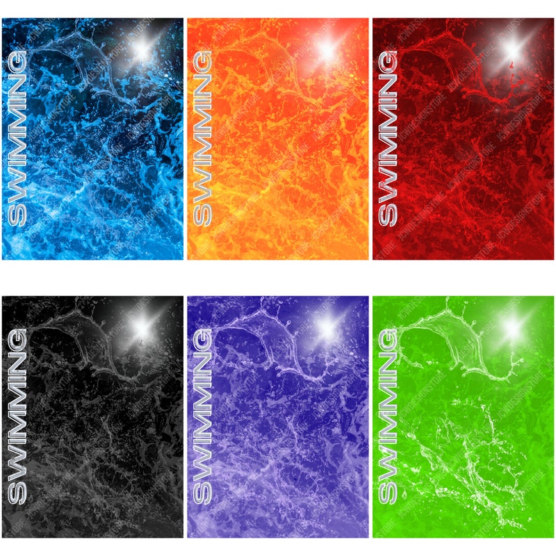 Swimming Photo Collage - Etsy