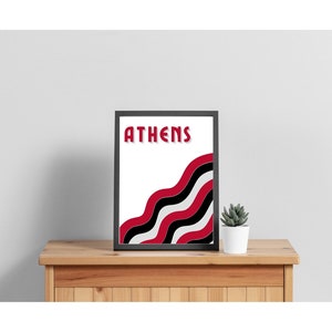University of Georgia Prints, UGA Prints, Bull Dog Wall Art, Boho Style ...