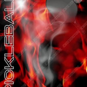 Pickleball Fire 6 Digital Backgrounds - 18x24 300 DPI - Instant ...