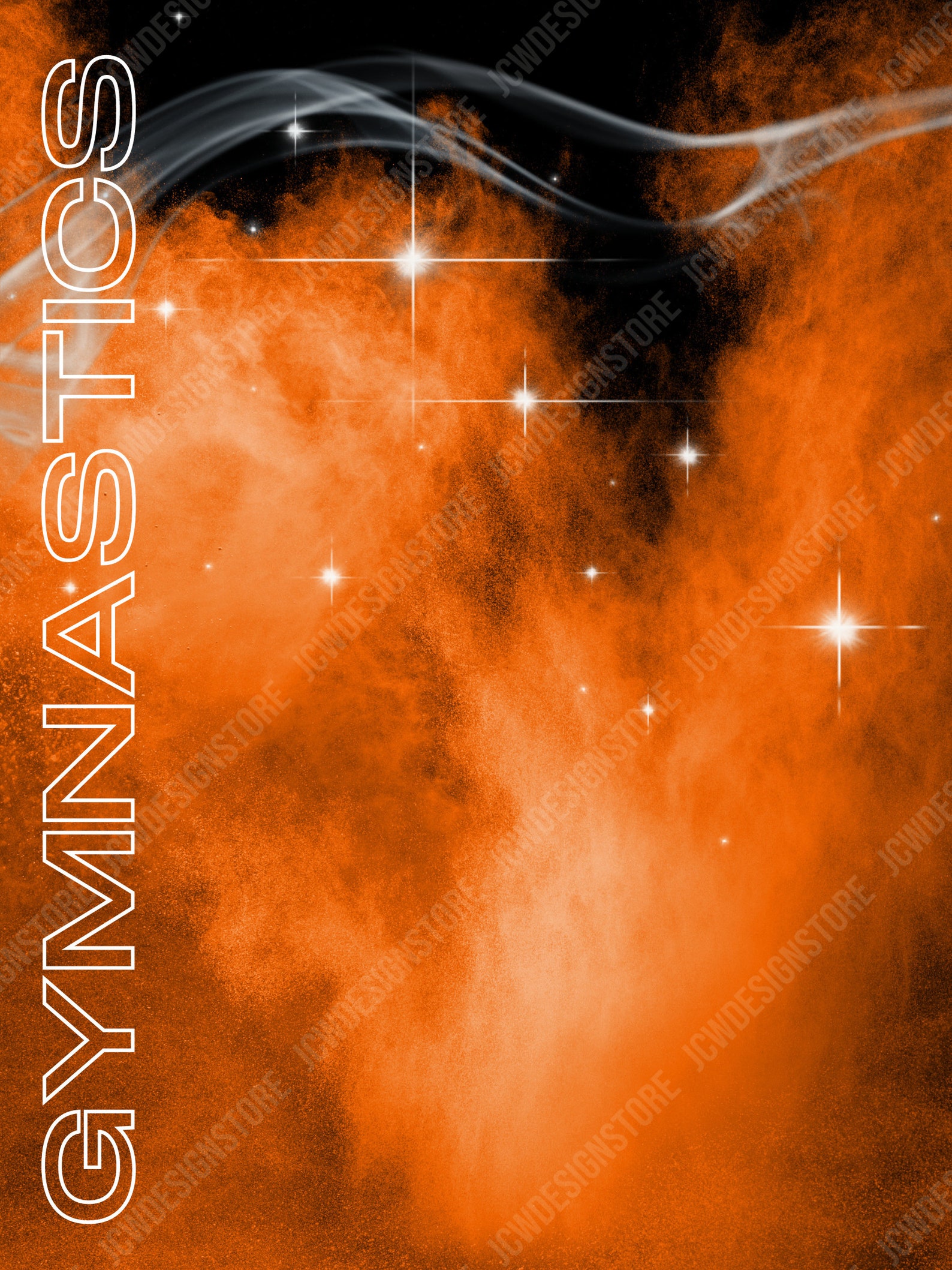 Gymnastics Space Digital Background 18x24 | Sports Poster Backdrop ...