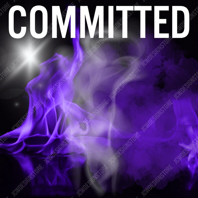 Athlete "committed" Fire Background: Sports Poster Design (digital ...