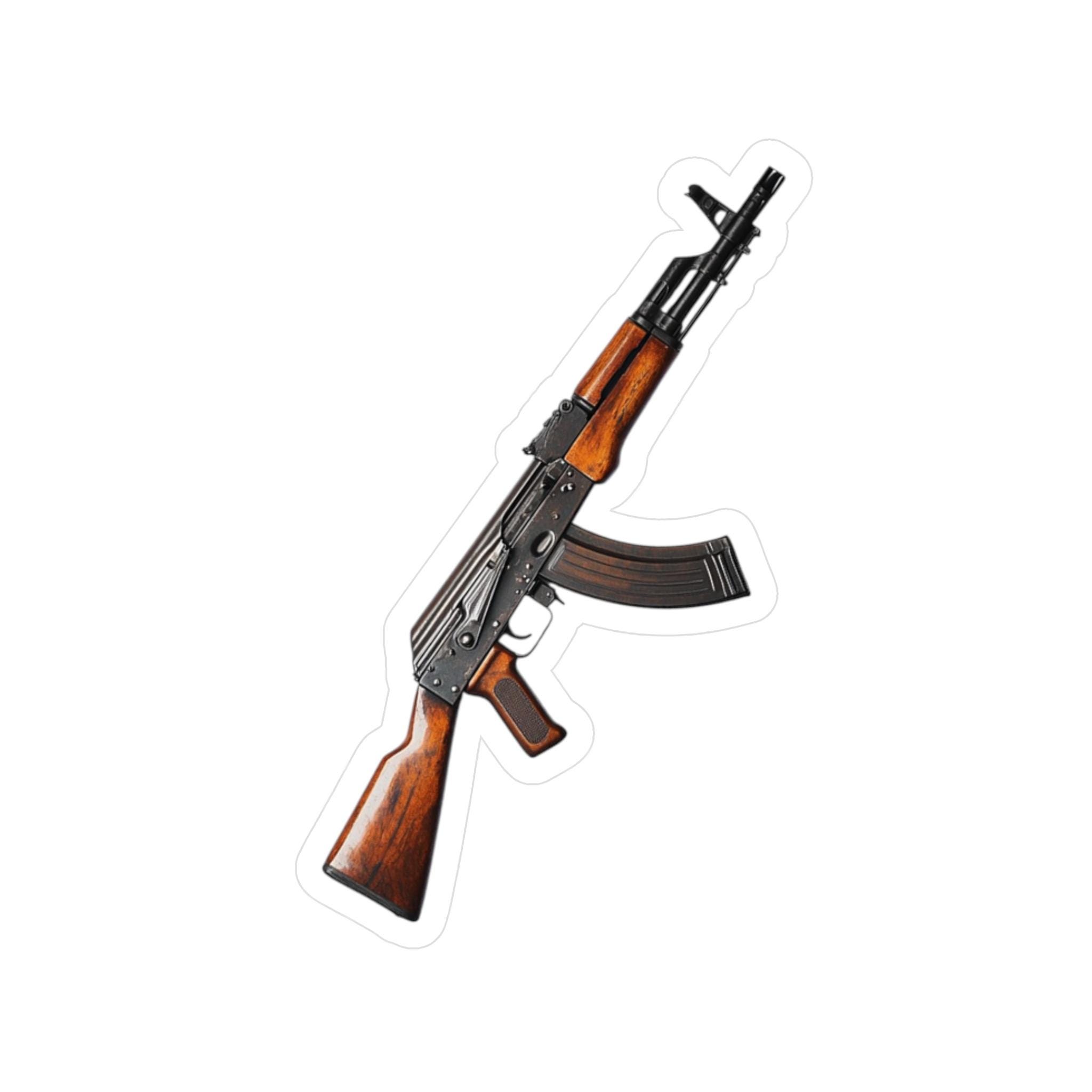 Ak47 Vinyl Decals, Gun Lovers Sticker, Classic Rifle Decal, Traditional ...