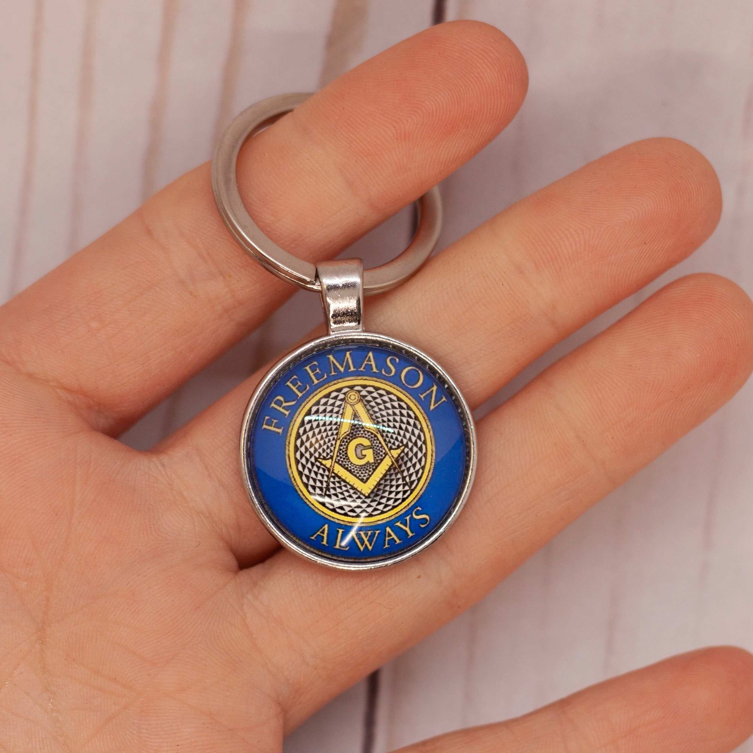 Masonic Freemason Keychain Gift for Worshipful Master - Etsy