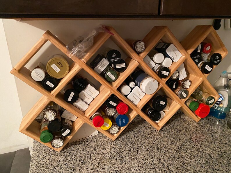 Handmade Horizontal Spice Rack | Etsy