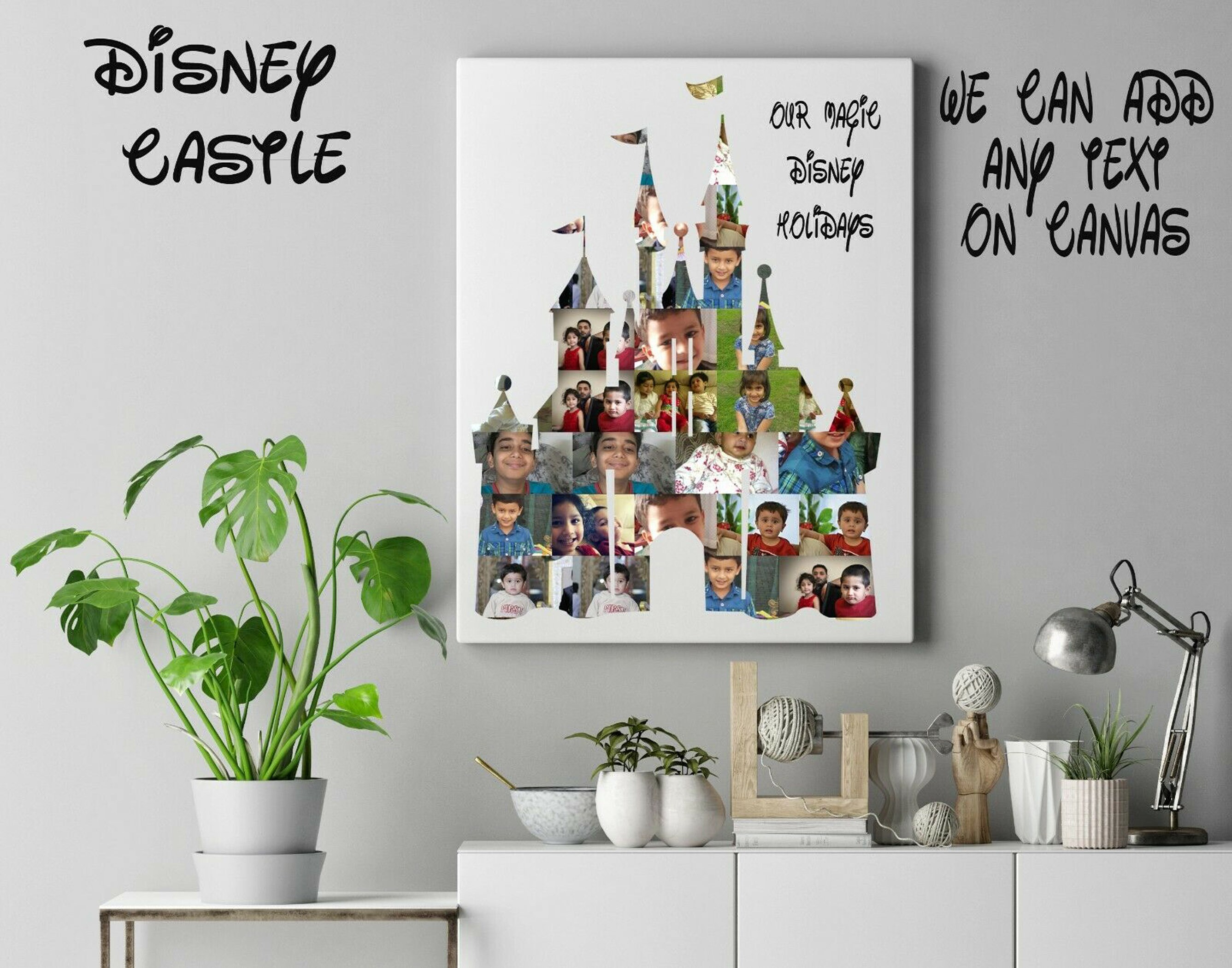 Mickey Mouse Photo Collage Mickey Collage Custom Mickey - Etsy