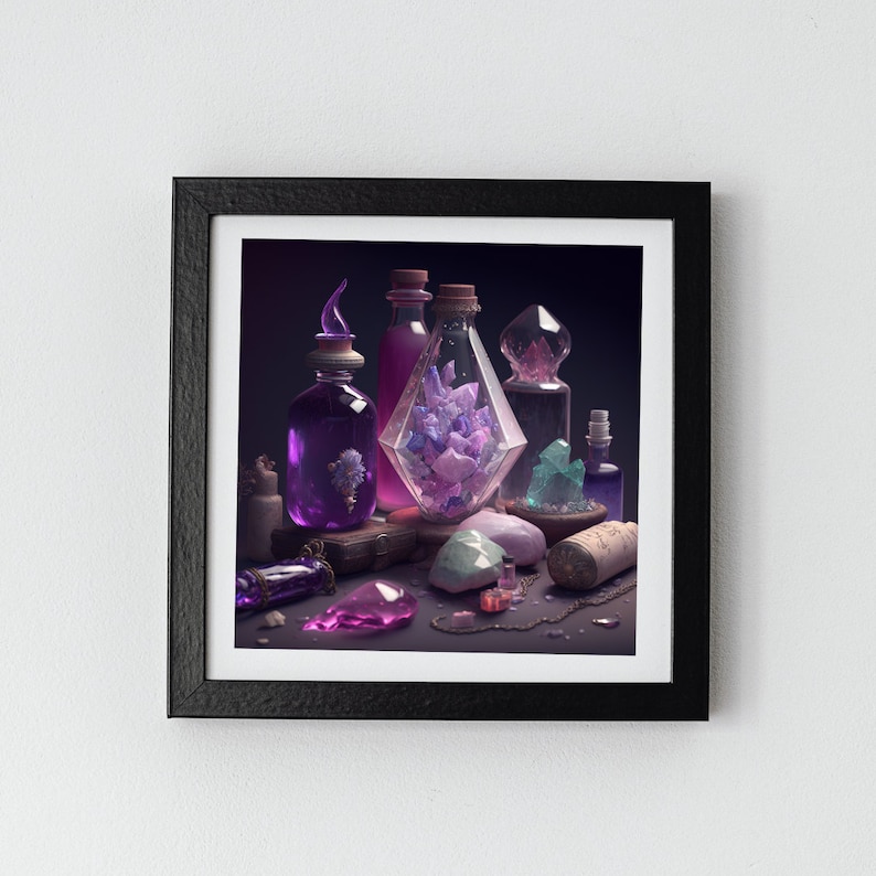 Crystal Digital Art Crystal Potions 4 Art Pieces/files - Etsy