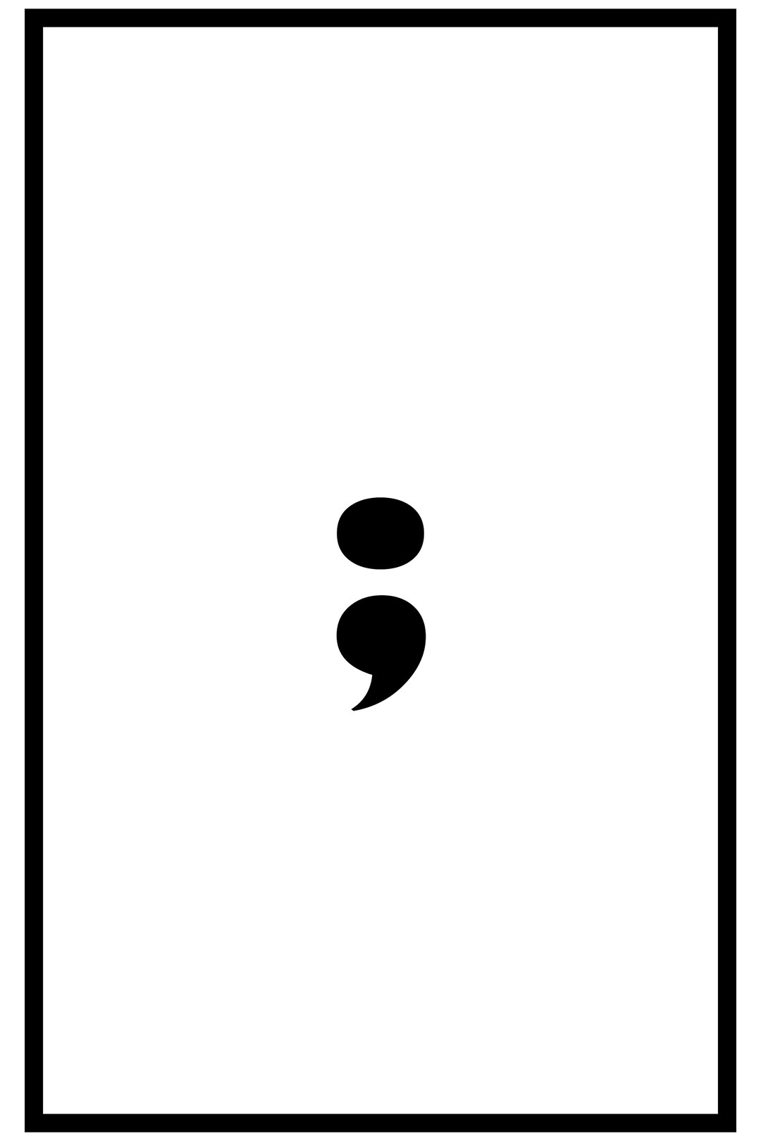 Semicolon Abstract - Etsy