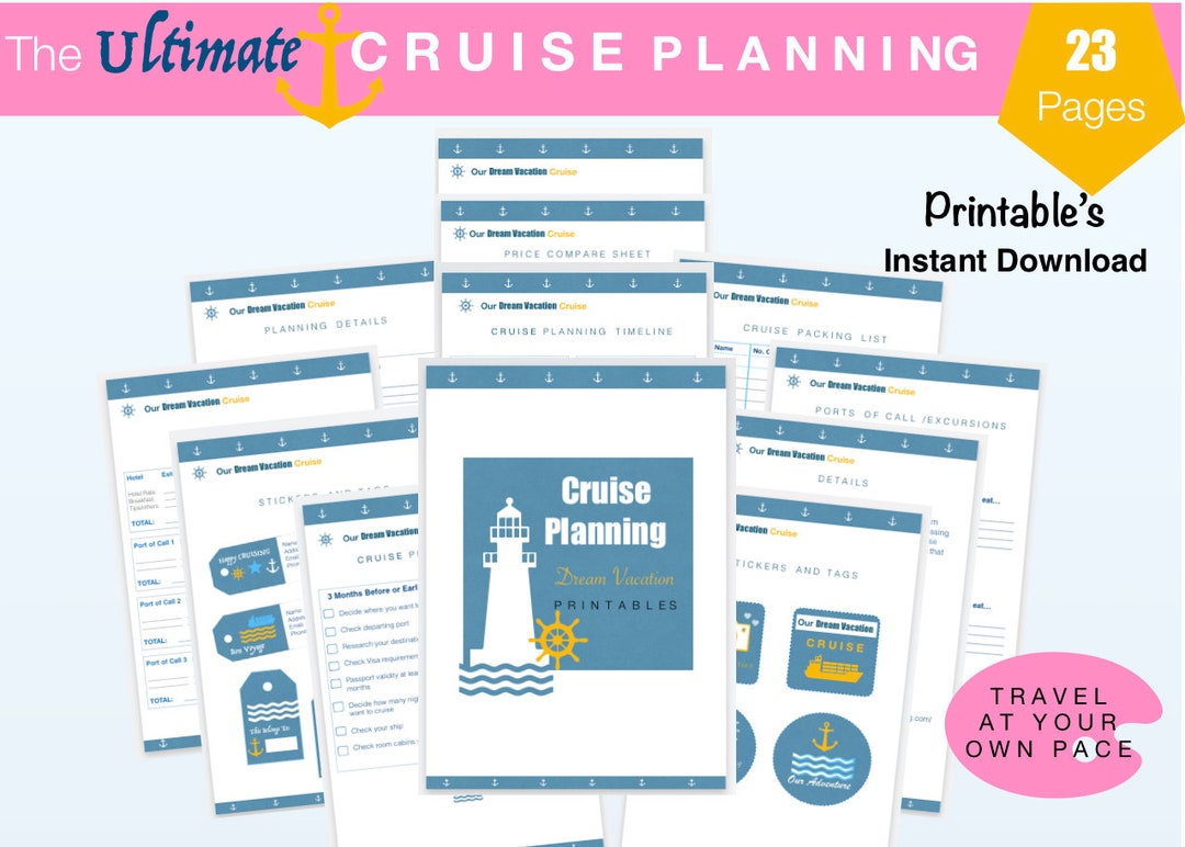Cruise Planner Family Cruise Planning Cruise Planner Printable Kid ...