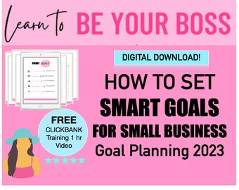 SMART Goals Template for Small Business - Etsy