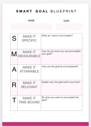 Business Goal Templates Digital Download Printable Goal Tracker ...