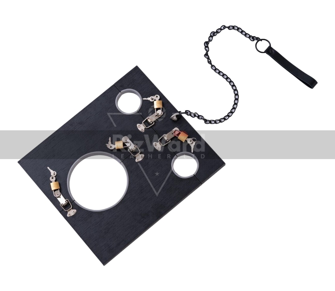 Wooden Neck & Cuff Bondage Stocks Bondage Furniture Bondage Gear Sex ...