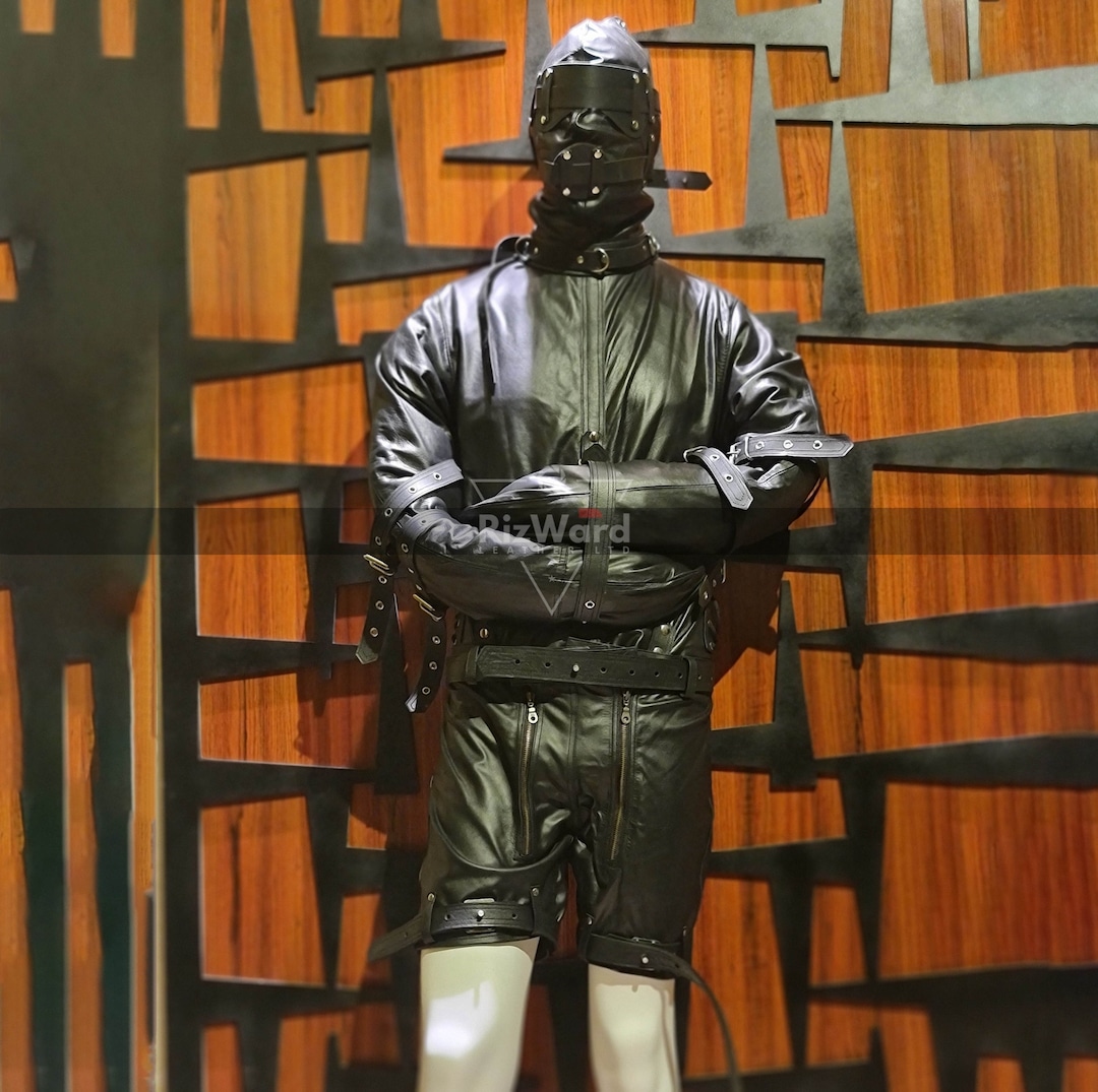 Heavy Duty BDSM Leather Strait Jacket for Men 100% Genuine Leather ...