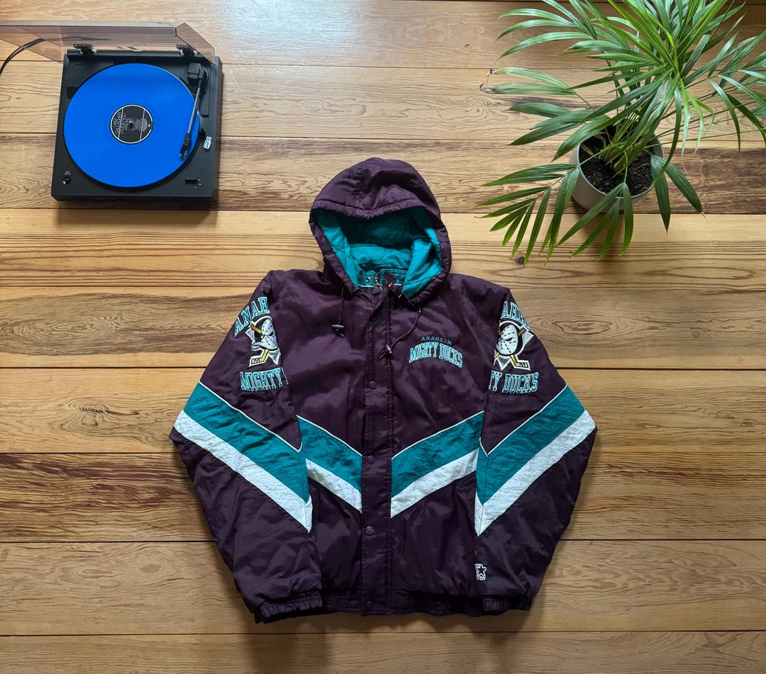 Anaheim Ducks Mighty Ducks Starter Jacket Size XL - Etsy