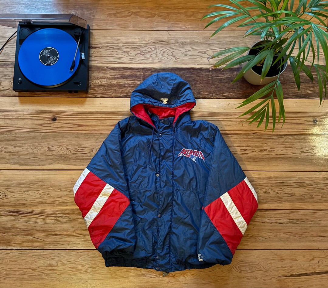 New England Patriots Starter Jacket - Size XL - Etsy