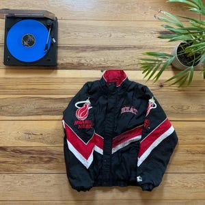 Xl Miami Heat Starter Jacket, Vintage Heat Jacket,90s Heat Xl Miami Heat Starter Jacket, Vintage Heat Jacket,90s Heat