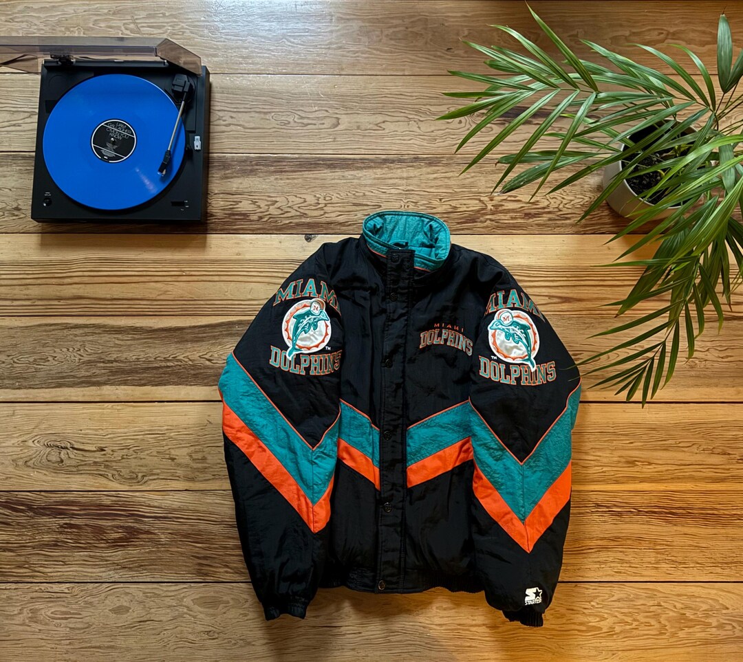 Miami Dolphins Starter Jacket - Size Large - Etsy