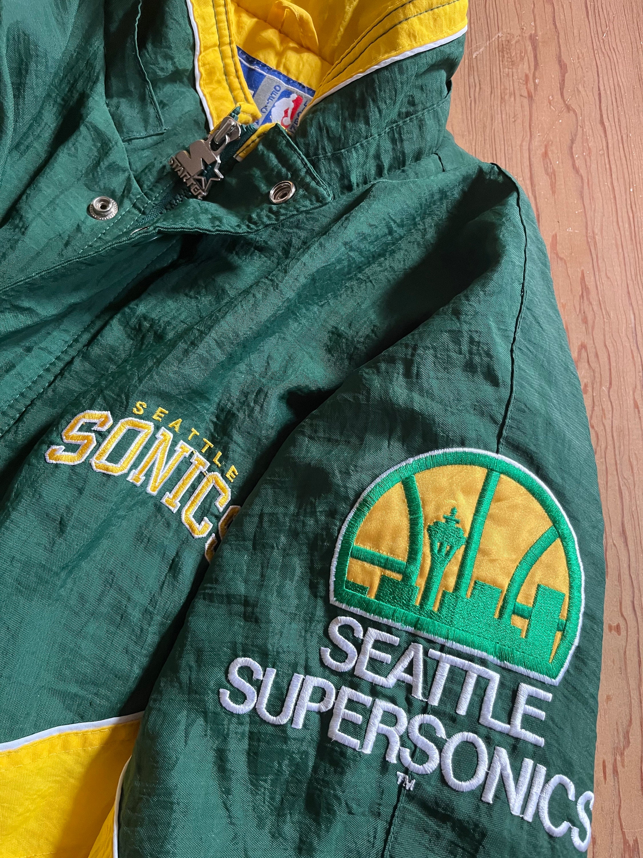 Seattle Supersonics Starter Jacket NBA Size L / XL - Etsy