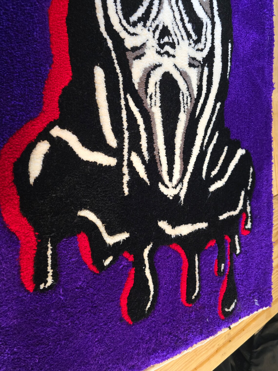 Ghostface Inspired 34"tall X 24" Wide Tufted Rug - Etsy