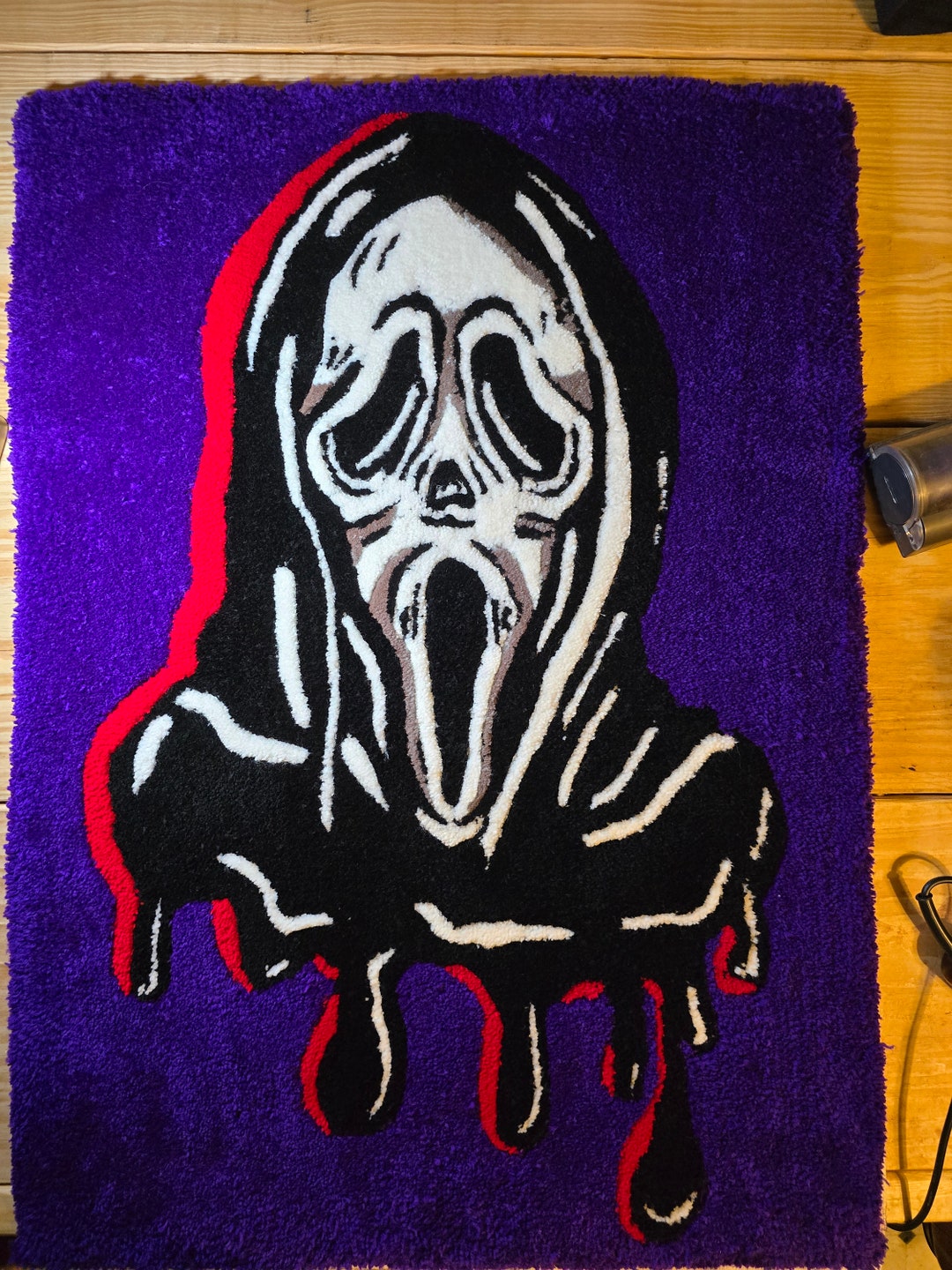 Ghostface Inspired 34"tall X 24" Wide Tufted Rug - Etsy