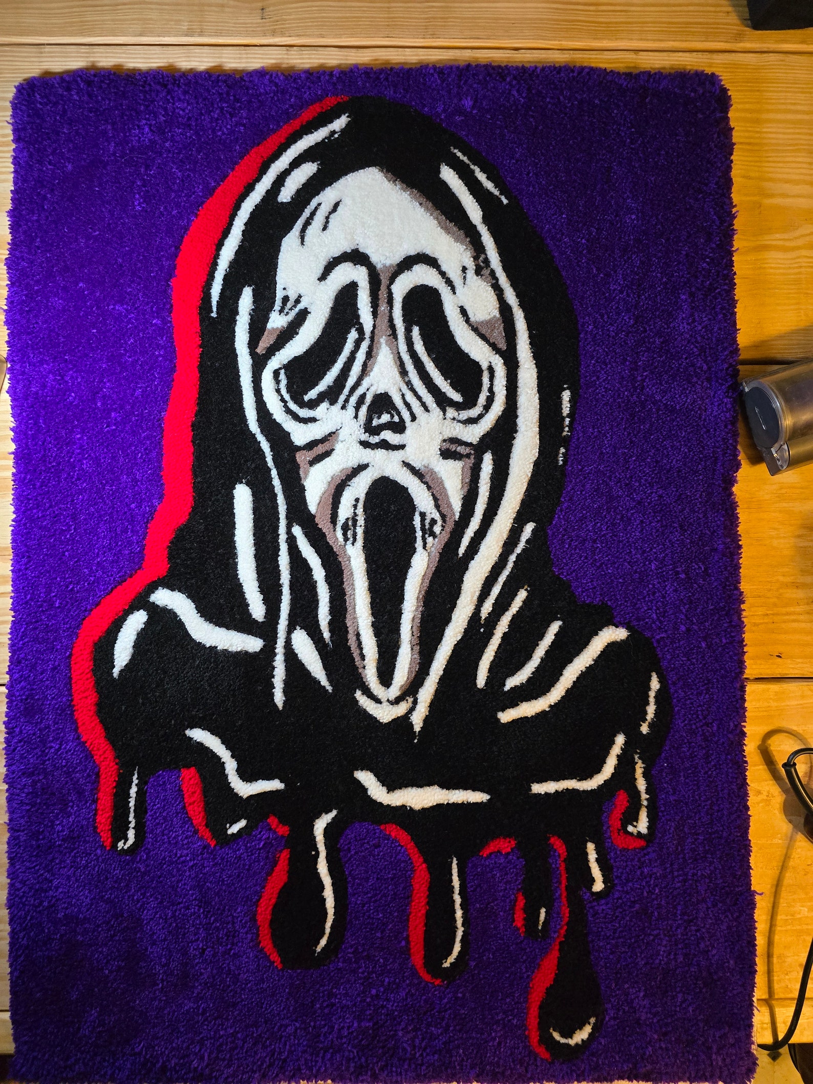 Ghostface Inspired 34"tall X 24" Wide Tufted Rug - Etsy