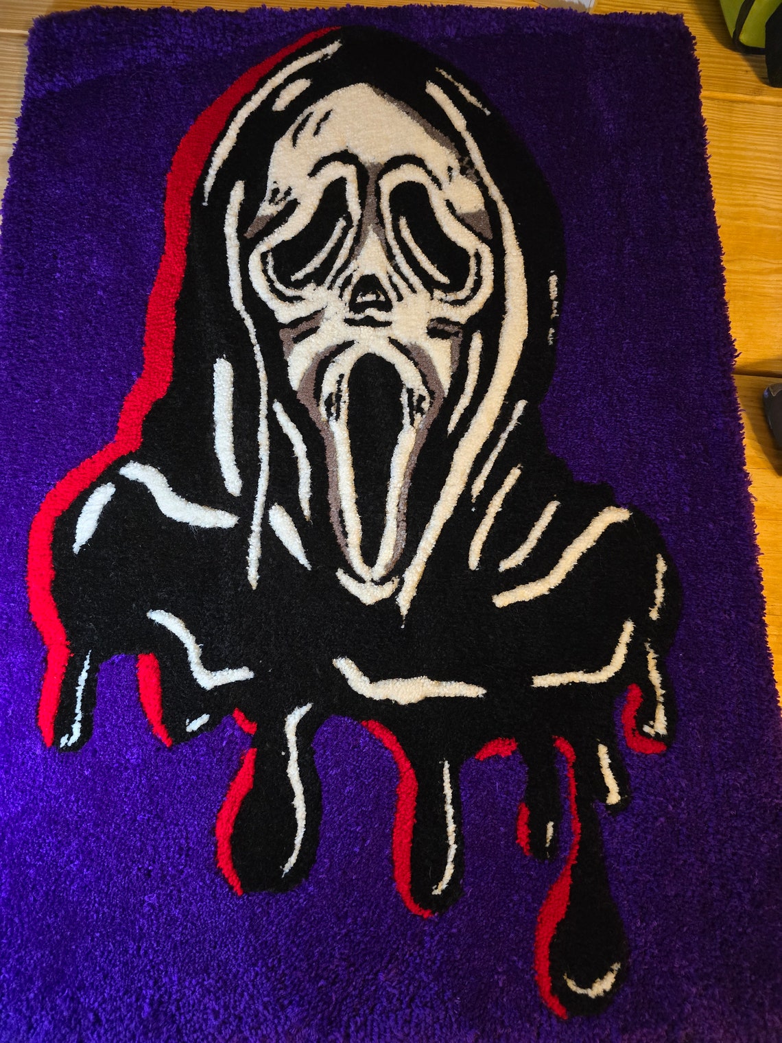 Ghostface Inspired 34"tall X 24" Wide Tufted Rug - Etsy