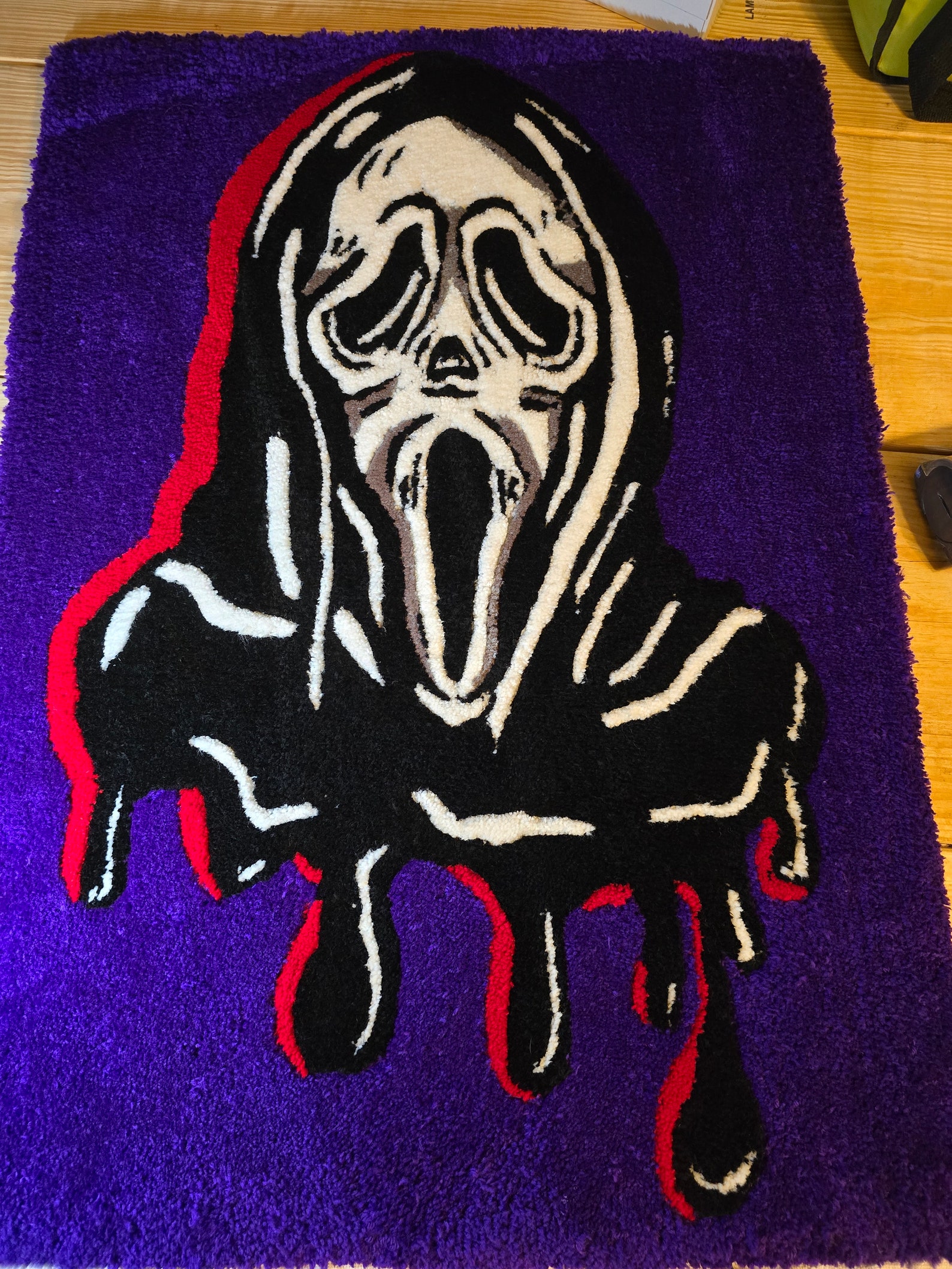 Ghostface Inspired 34"tall X 24" Wide Tufted Rug - Etsy
