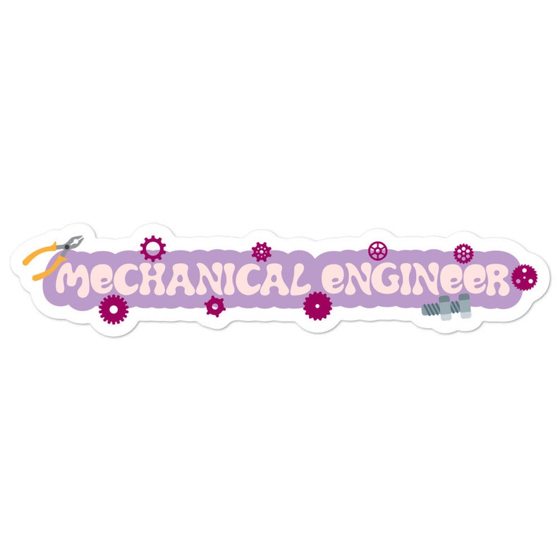 Mechanical Engineer Sticker STEM Sticker Gift - Etsy