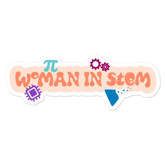 Woman in STEM Sticker STEM Sticker Gift - Etsy