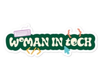 Woman in Tech Stickers - Etsy