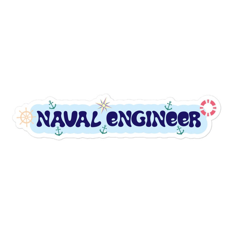 Naval Engineer Sticker | STEM Sticker Gift - Etsy