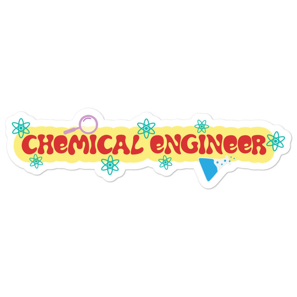 Chemical Engineer Sticker STEM Sticker Gift | Etsy