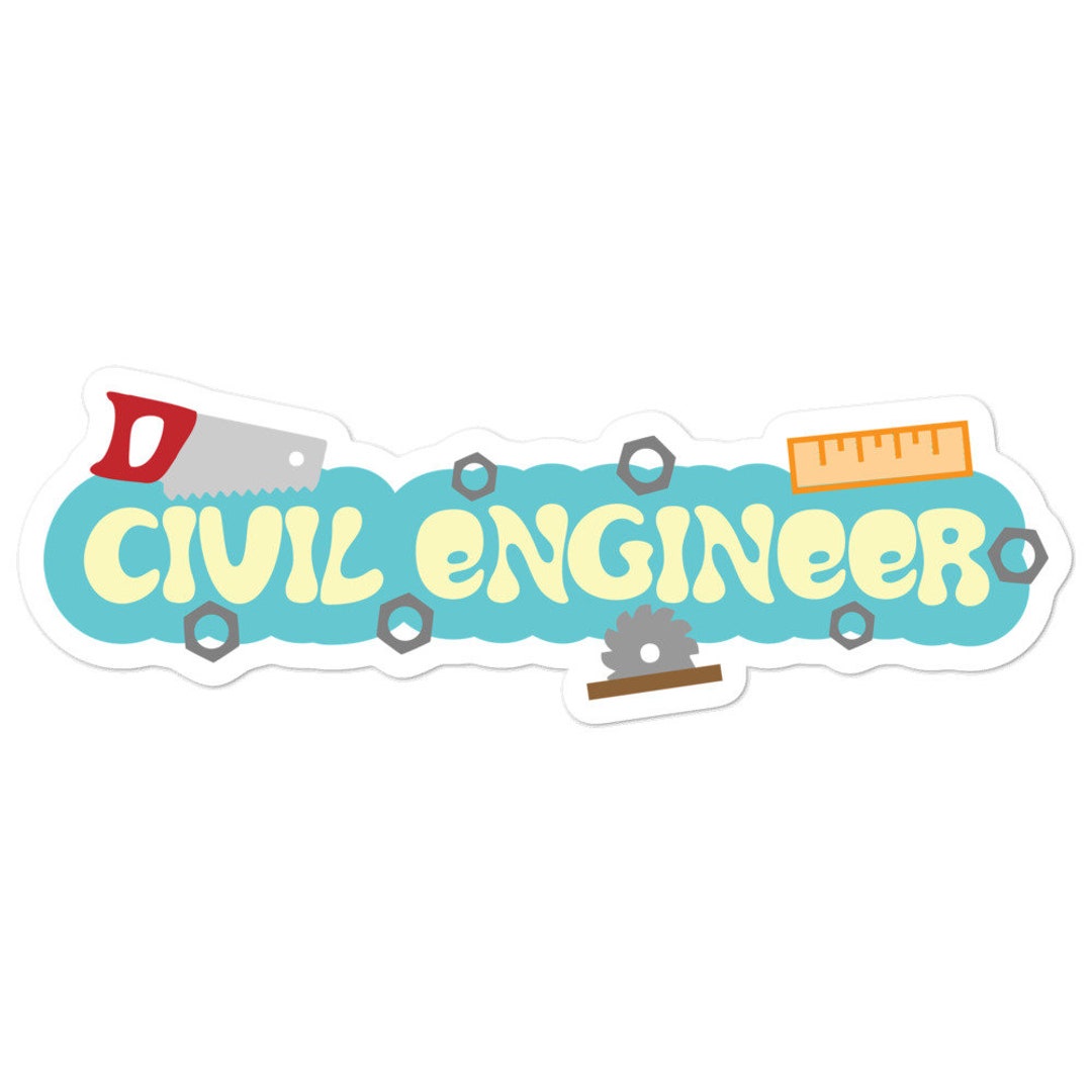 Civil Engineer Sticker | STEM Sticker Gift - Etsy