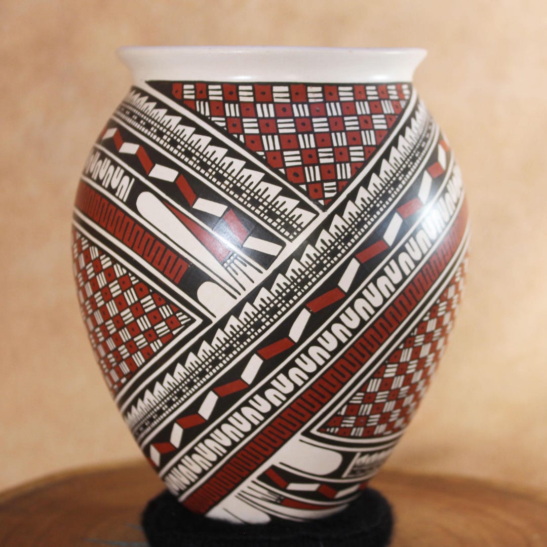 Artist Mirna Hernandez Mexican Pottery Hand Crafted Folk Art Original ...