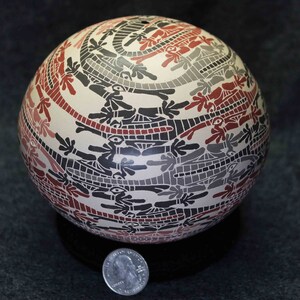Native American Pottery Mata Ortiz Mexican Seed Pot Covered in ...