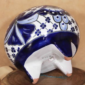 Deep Blue White Talavera Bright Cheerful Ceramic Garden Flower Pottery ...