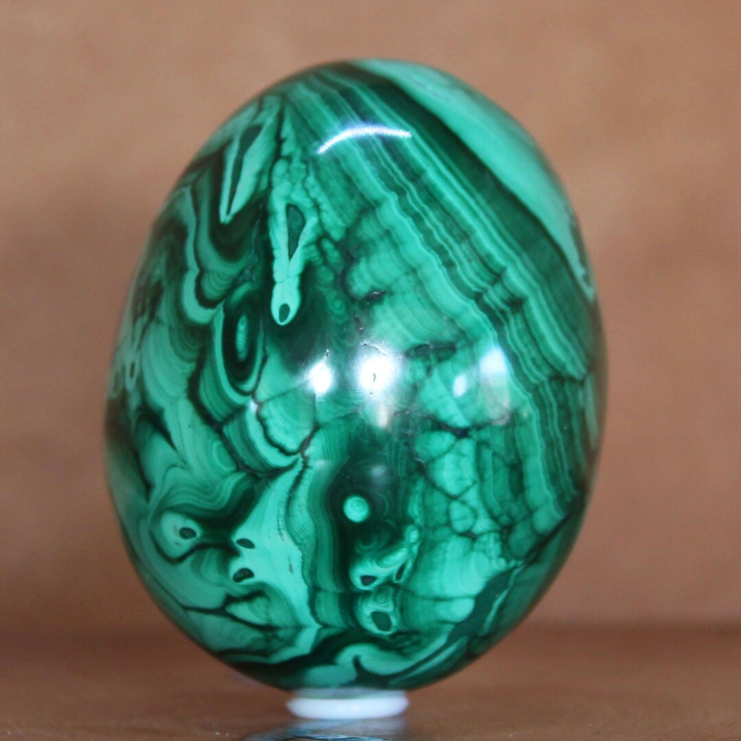 Malachite Crystal Mineral Dark to Light Green Tumultuous Weather Cloud ...