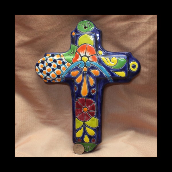 Ceramic Mexican Cross - Etsy