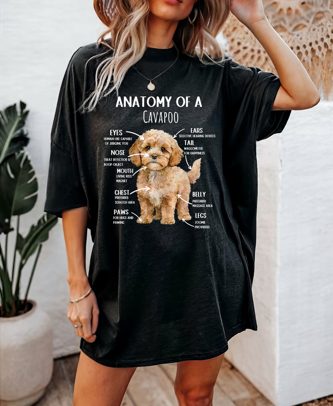 Cavapoo Mom Shirt, Cavapoo Dad Shirt, Gift for Cavapoo Lover, Anatomy ...