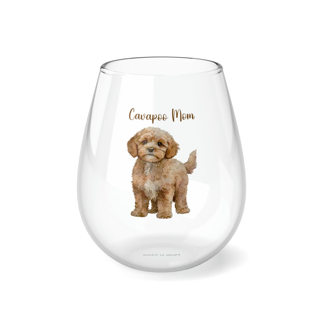 Cavapoo Mom Gift Cavapoo Wine Glass Cavapoo Rocks Glass, Cavapoo ...