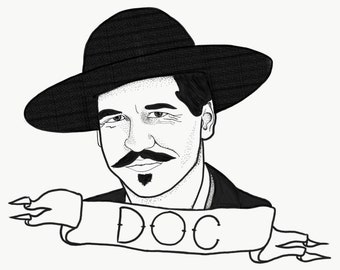 Doc Holliday Digital Print - Etsy
