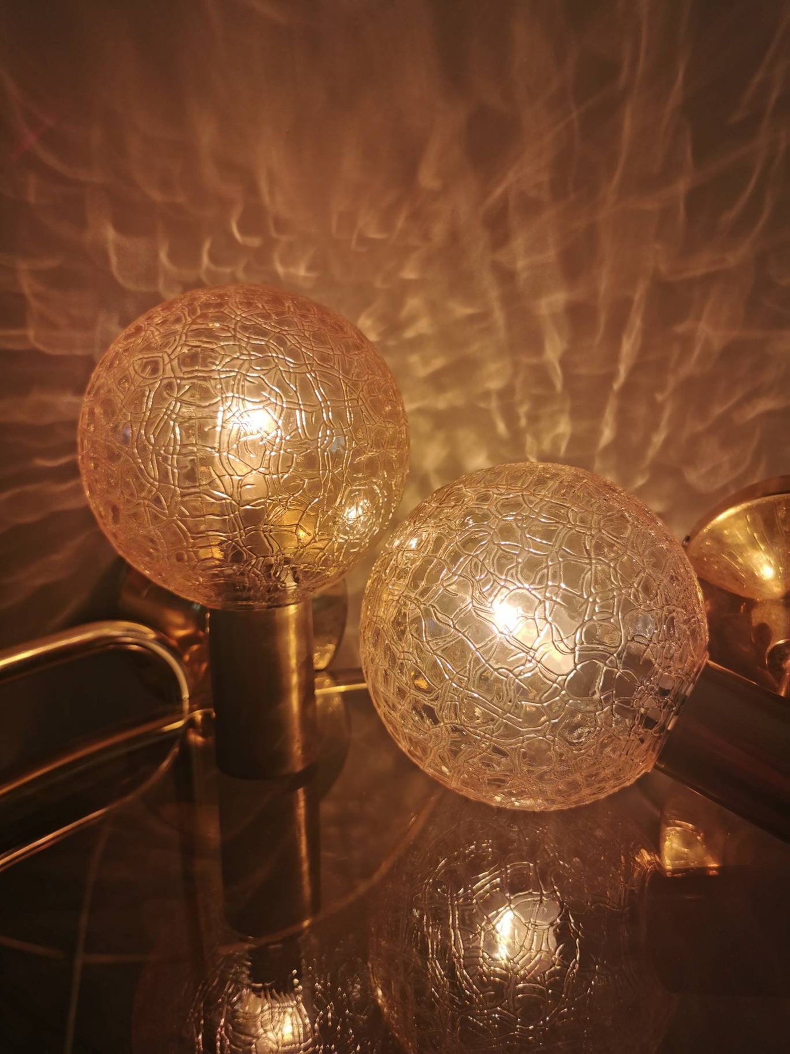 Vintage Pair Glass Lamps Lambert Rohrer Germany 1970s. /mid - Etsy