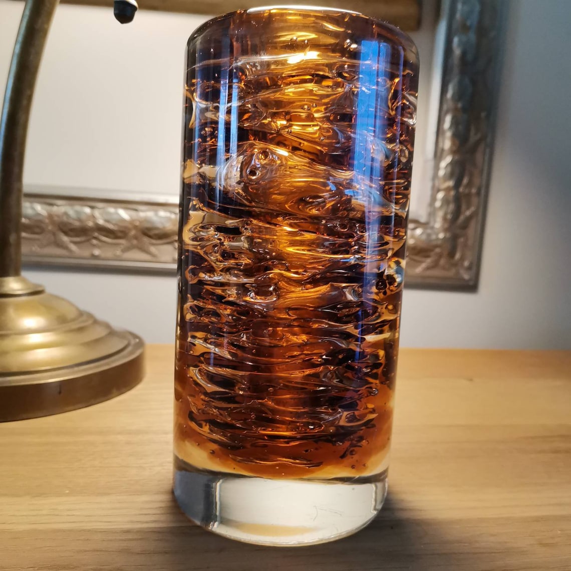Vintage Vase/skrdlovice Frantisek Vizner Art Glass Whirlpool | Etsy