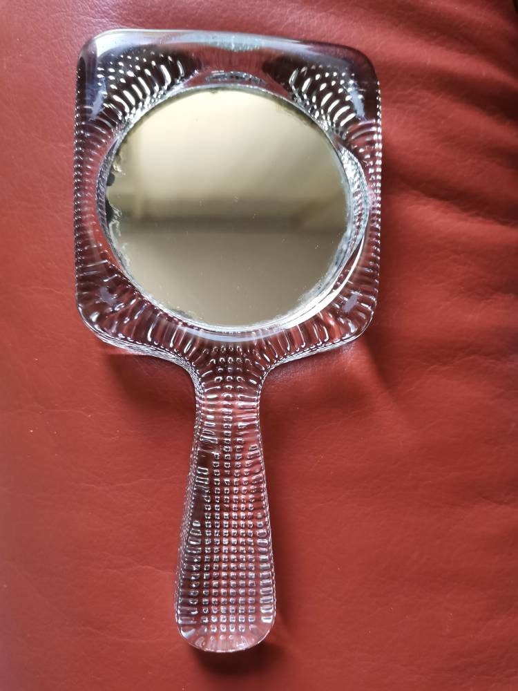 Mid Century Lady mirror made of transparent Murano glass/ | Etsy