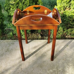 Vintage Mahogany Butler Table/tray Tables / Wood Butler Table /mid ...