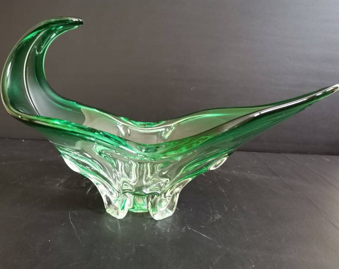 Vintage Green Fruit Bowl