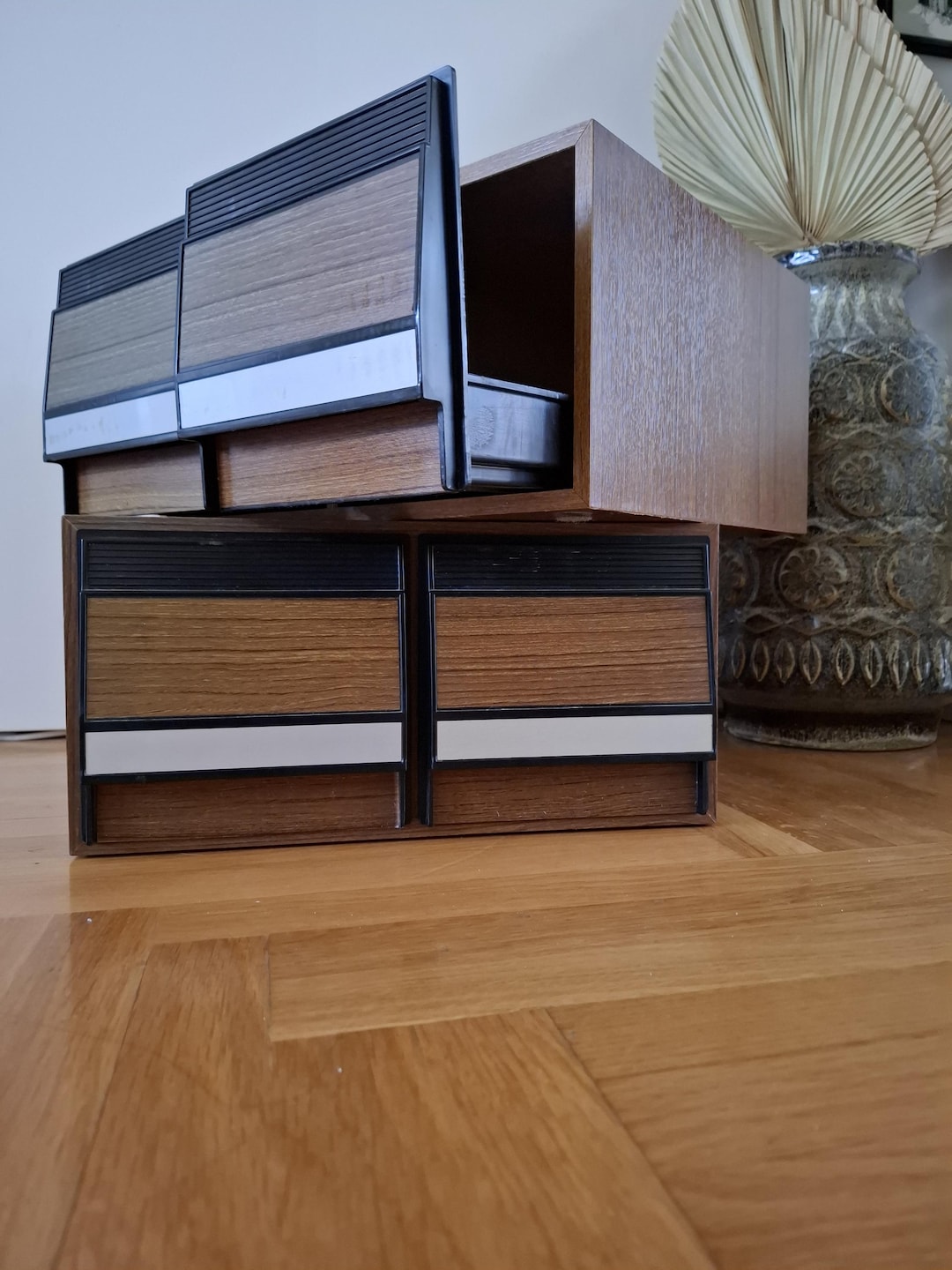 Vintage CD Storage Drawers/mid Centry Wooden Drawers - Etsy