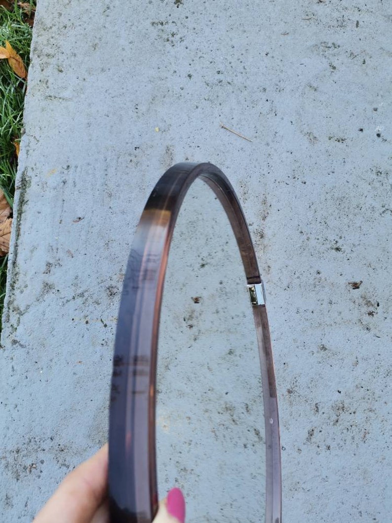 Vintage Plastic Round Mirror/ Retro Brown Mirror/space Age - Etsy