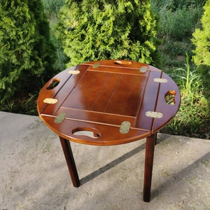 Vintage Mahogany Butler Table/tray Tables / Wood Butler Table /mid ...