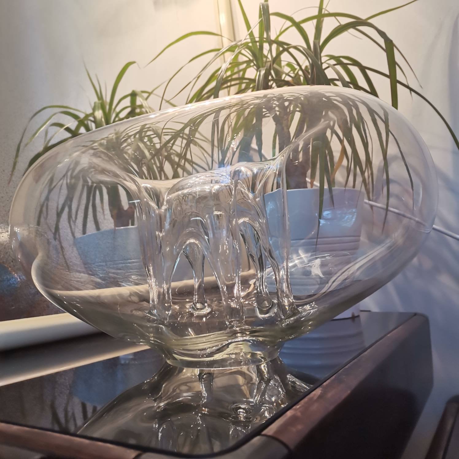 Vintage Glass Sculpture Art Transparent Glass Dragan Drobnjak - Etsy